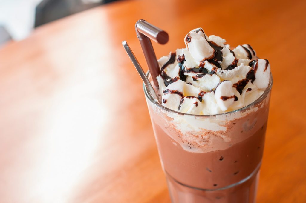 Café cremoso gelado
