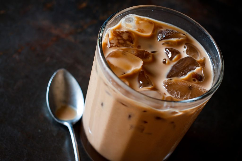 Café cremoso gelado